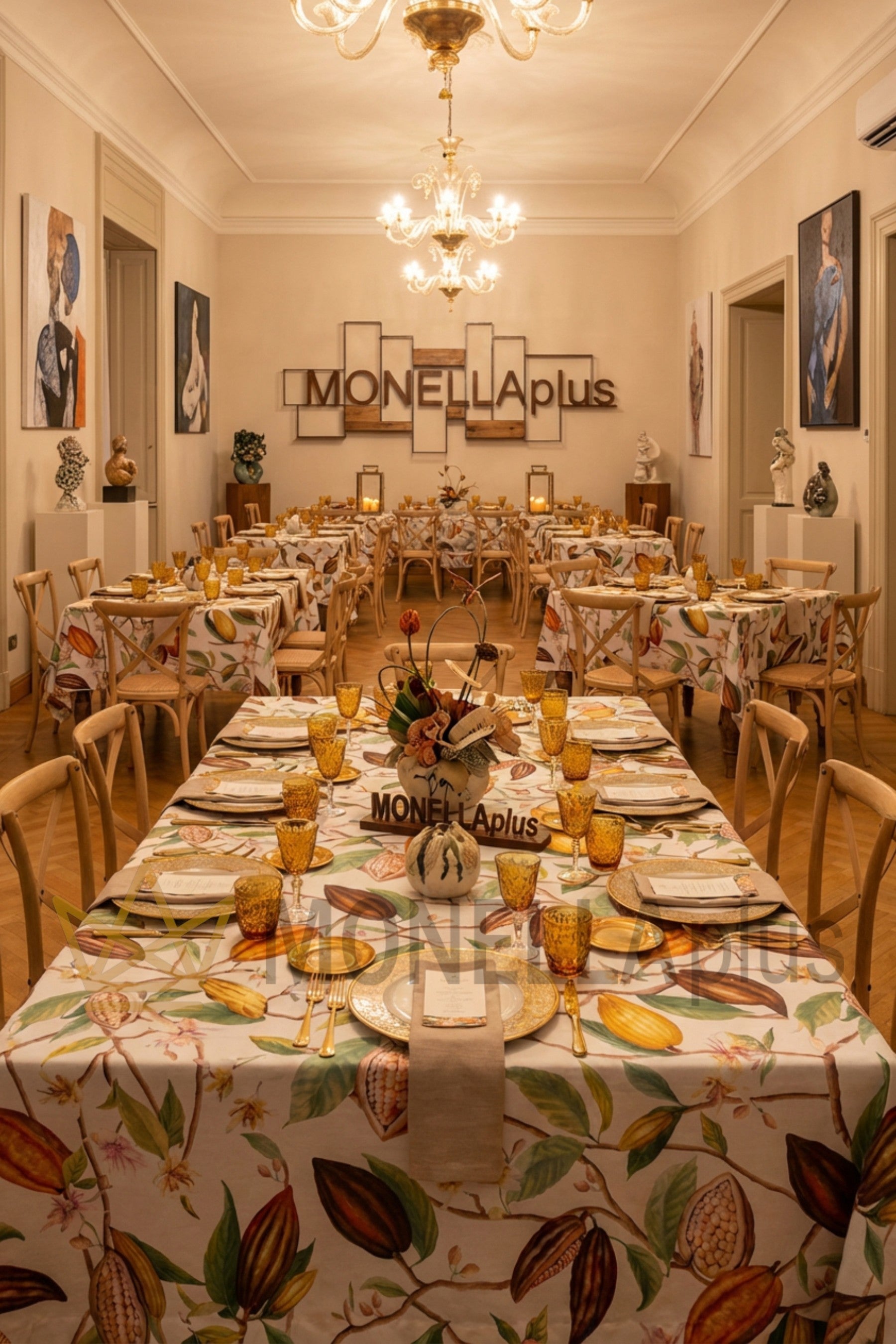 Cocoa Tablecloth Tessitura Toscana – MonellaPlus